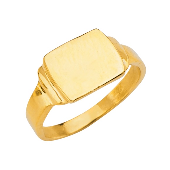 Jewelry | 14k Yellow Gold Baby Signet Ring 2 3 4 5 6 | Poshmark